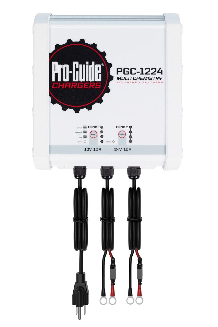 Pro-Guide PGC-1224 2-Bank 1x12V/10A Lead Acid/LiFePo4 and 1x24V 10A Li ...