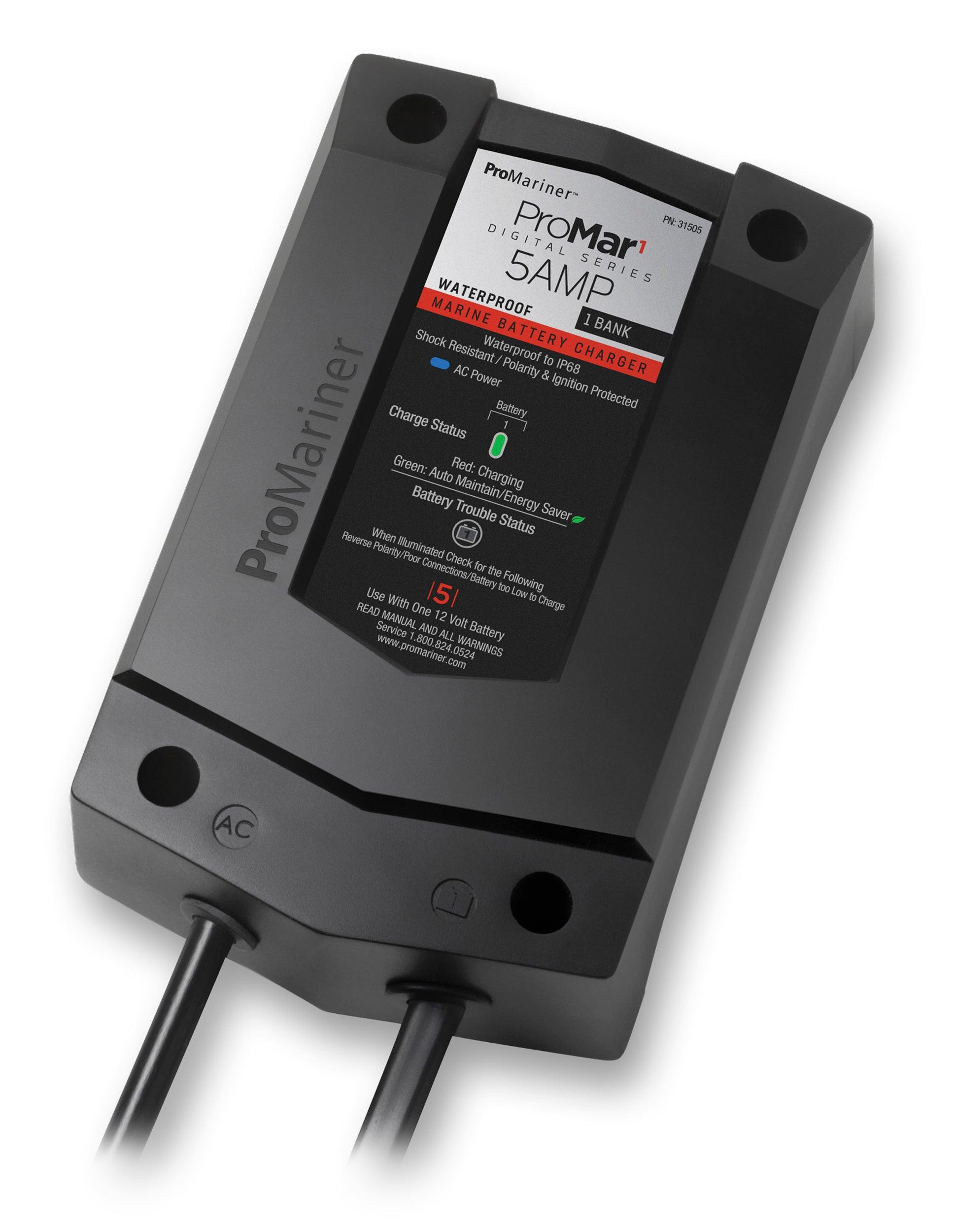 Promariner Promar 1 Ds 5 Amp 1 Bank Battery Charger – Boat Gear USA