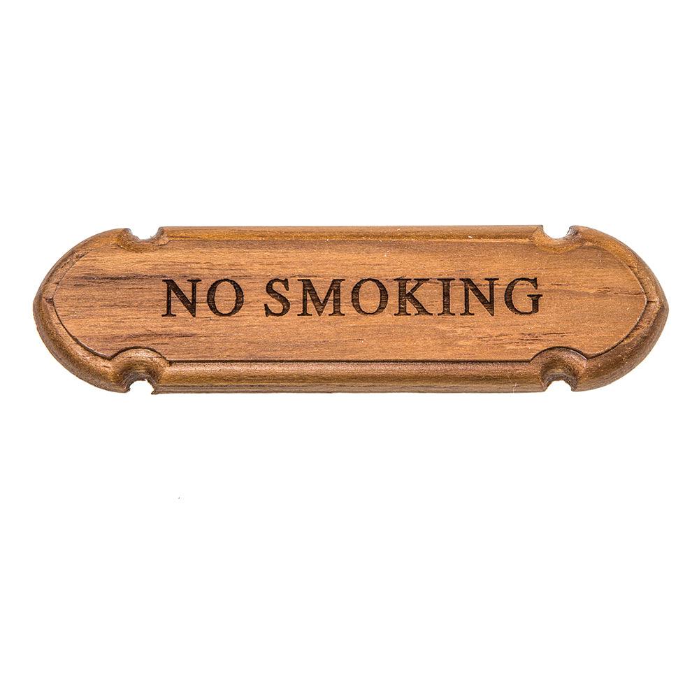 Whitecap Teak "No Smoking" Name Plate – Boat Gear USA